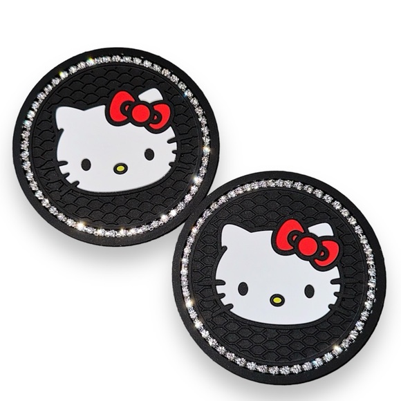 Hello Kitty | Accessories | Hello Kitty Bling Car Coasters | Poshmark
